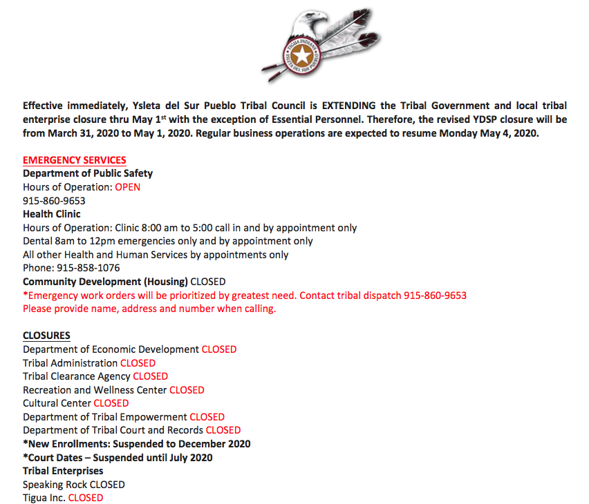 Ysleta del Sur Pueblo | Tigua Indians | About Us