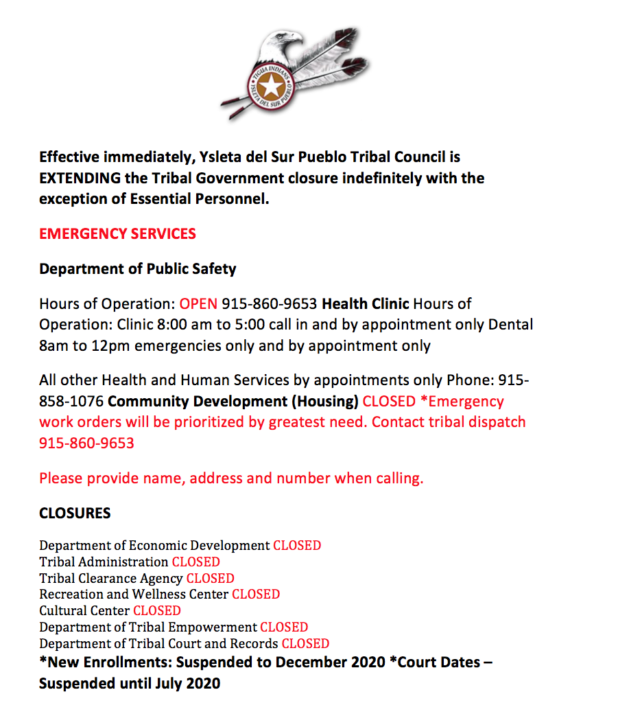 Ysleta del Sur Pueblo | Tigua Indians | About Us